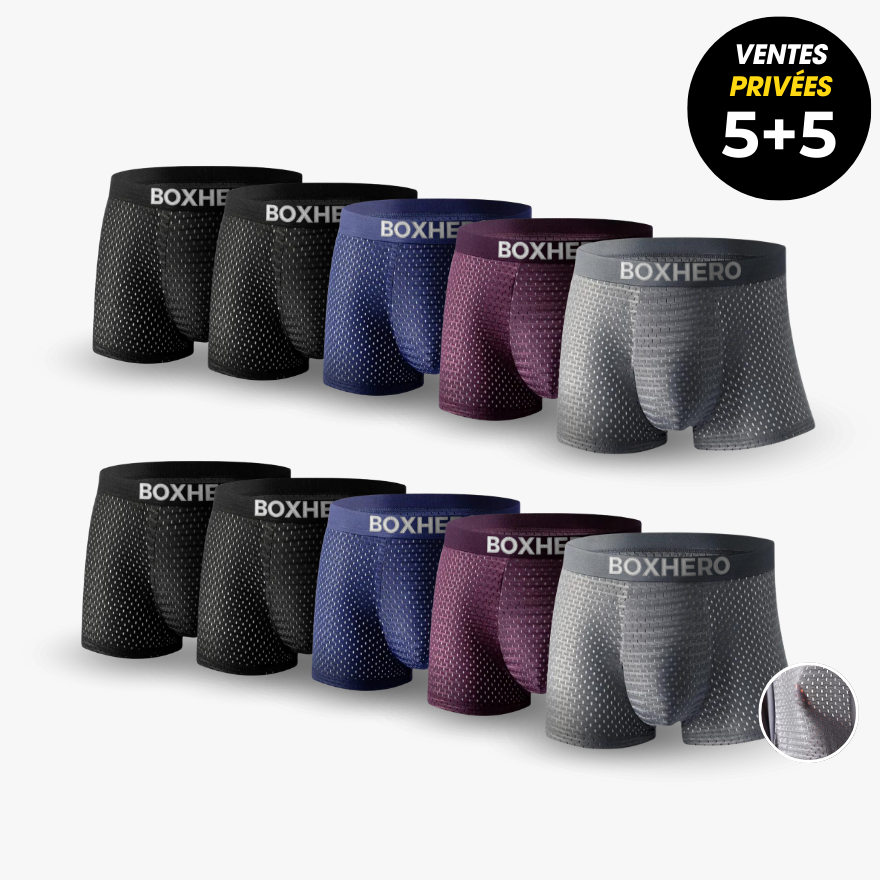 BOXER BOXHERO 1.0 EN FIBRE DE BAMBOU - CONFORT TOUT AU LONG DE LA JOUR ...